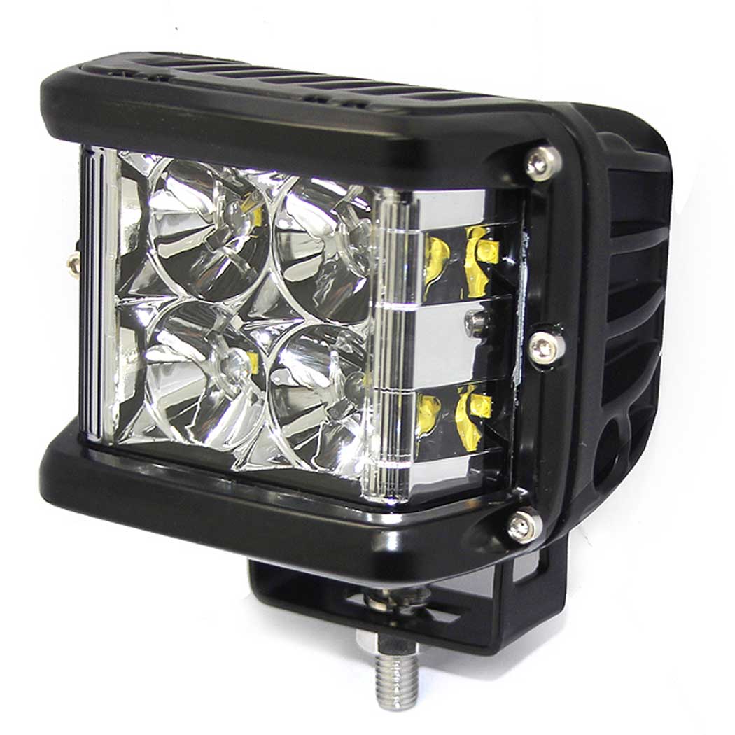 Feu de travail rectangle 8 leds 250223 - Grand angle