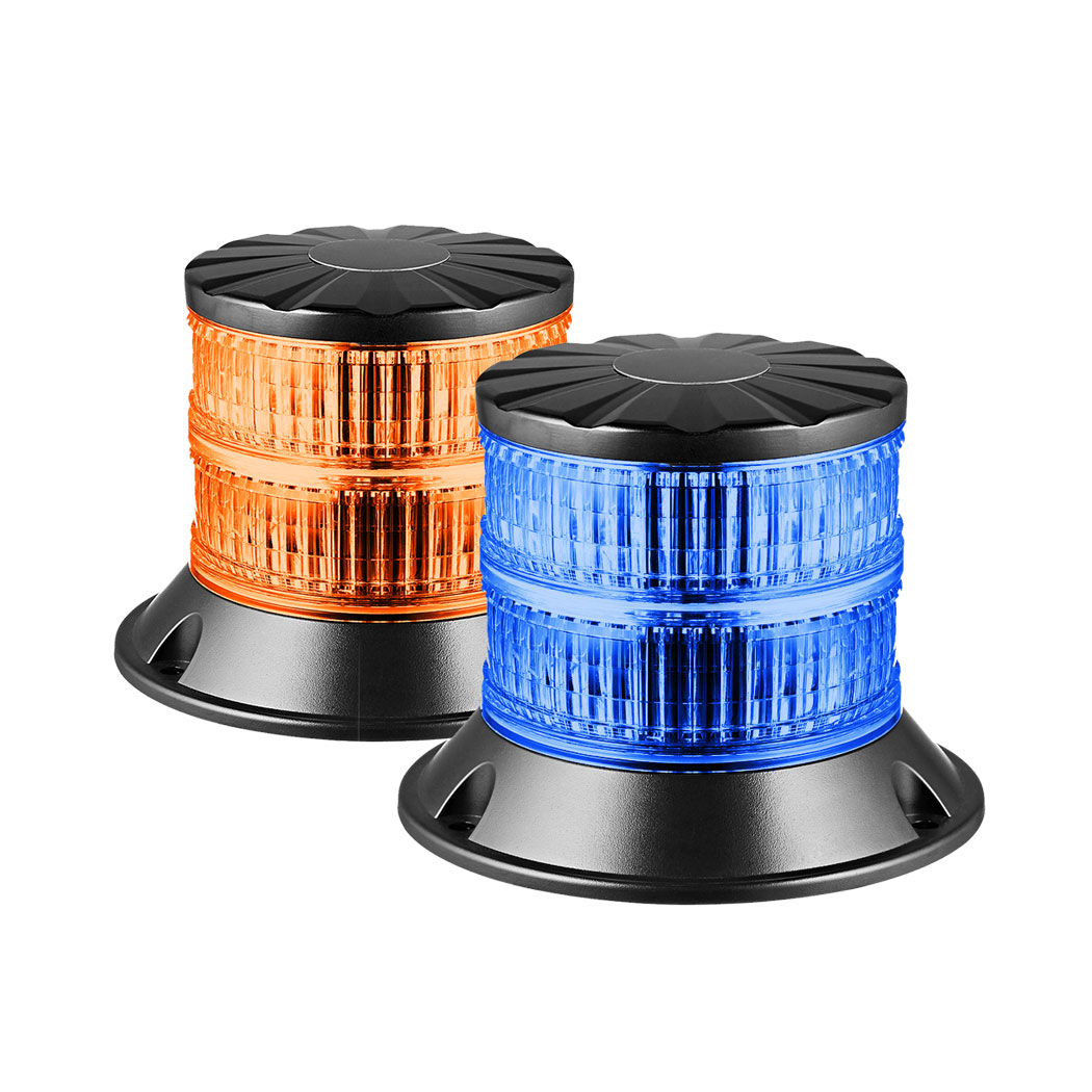 Gyrophare Leds couleurs oranges et bleues 252847 - Gyrophare 2 couleurs ...