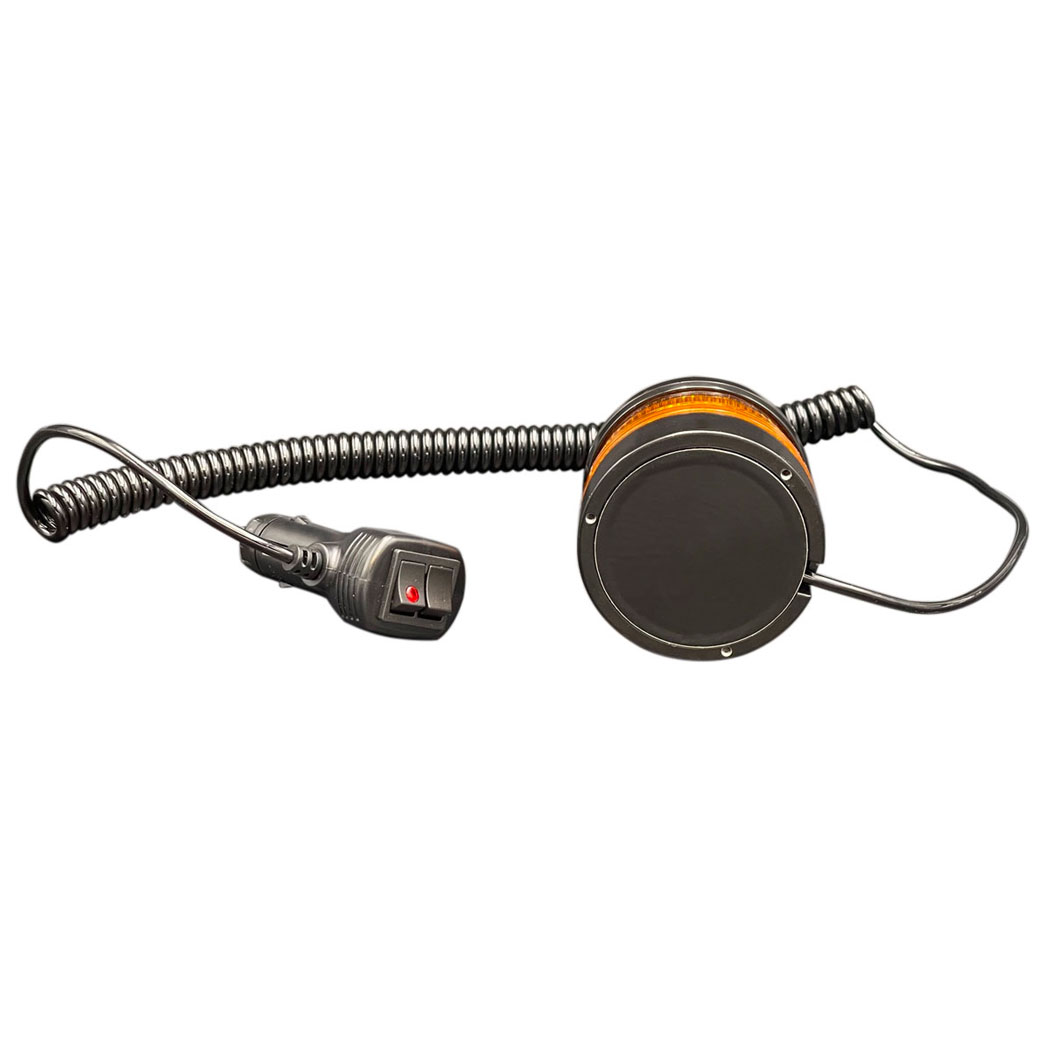 Petit gyrophare led plat orange flash ou clignotant 12/24V