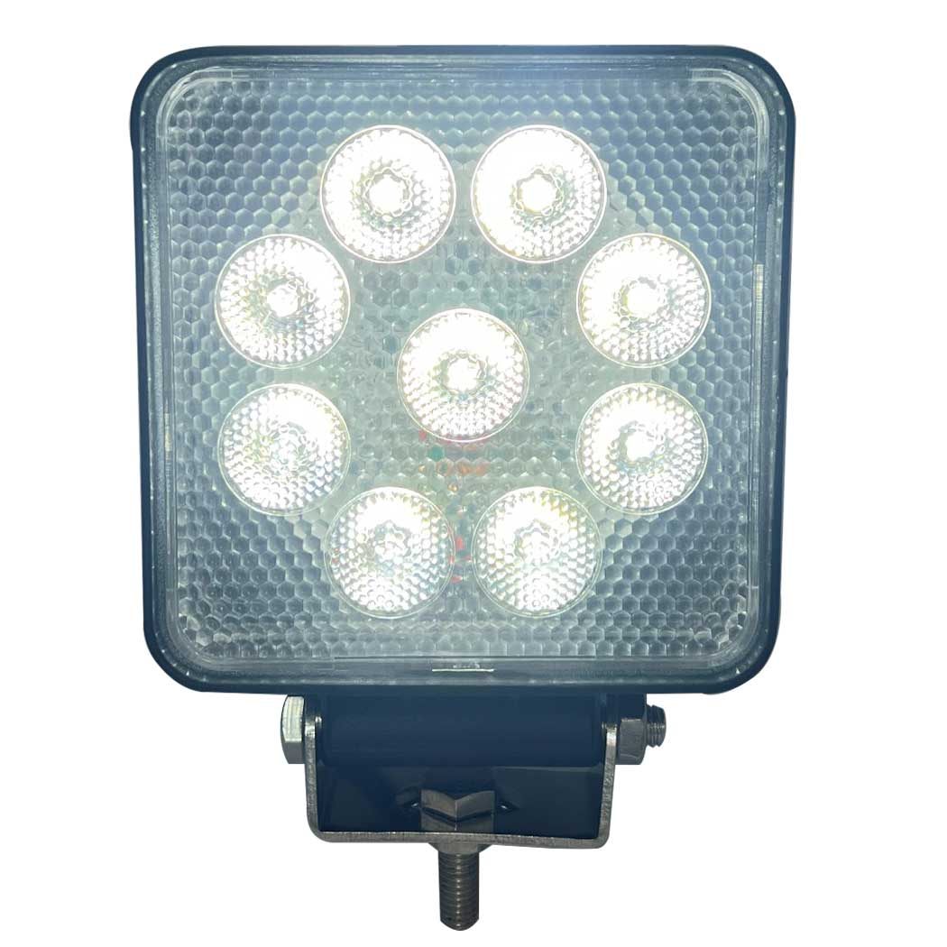 Phare de travail carré 9 leds