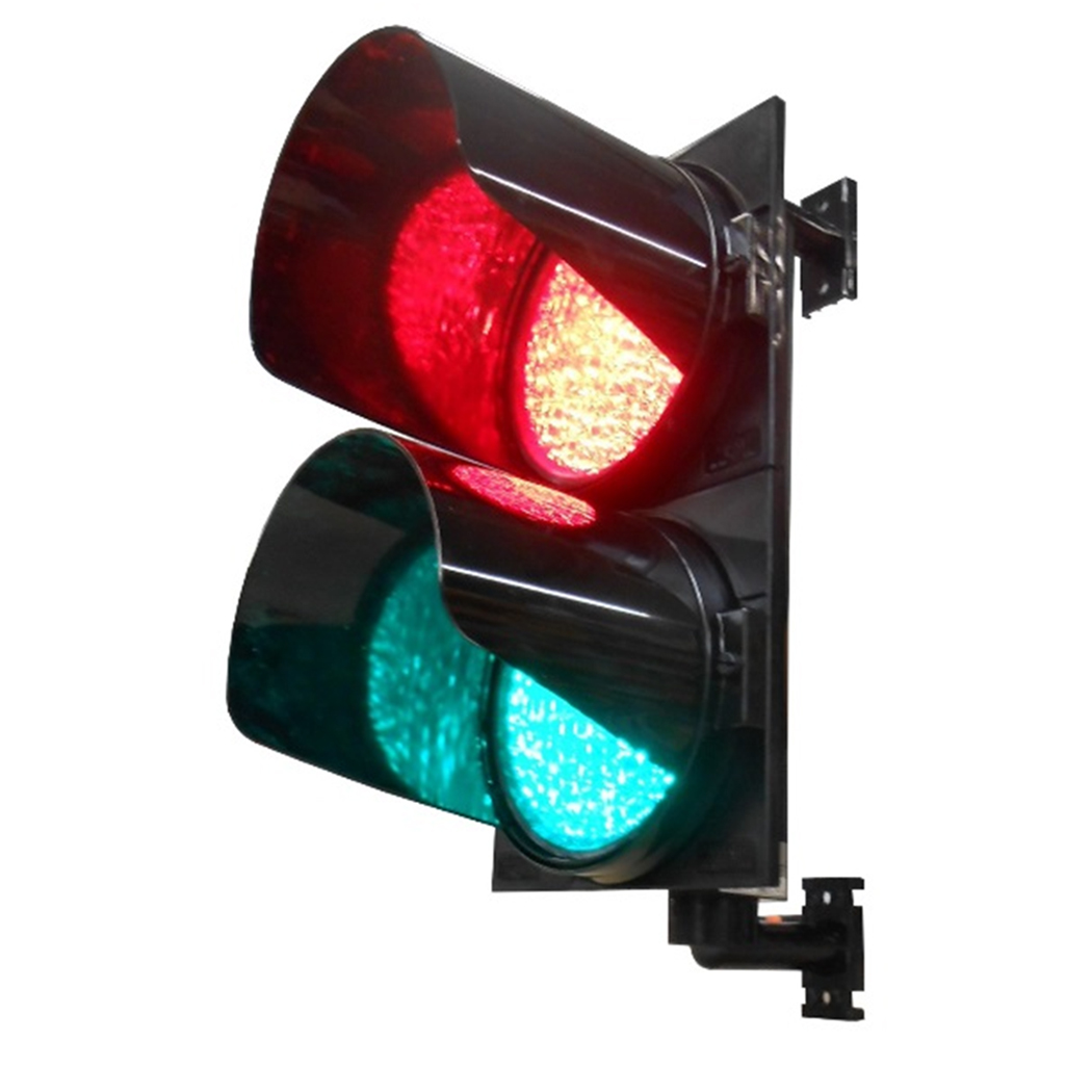 Feu bicolore rouge et vert D200 mm